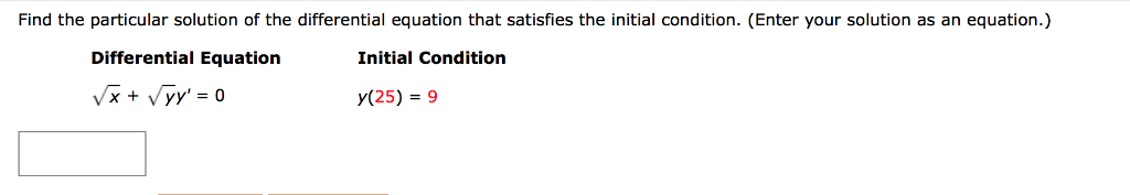 Solved Find the particular solution of the differential | Chegg.com Solved Find the particular solution of the differential | Chegg.com