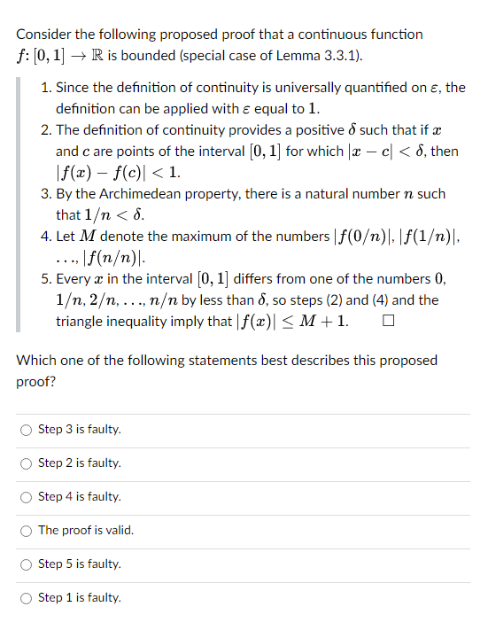 Solved Consider the following proposed proof that a | Chegg.com