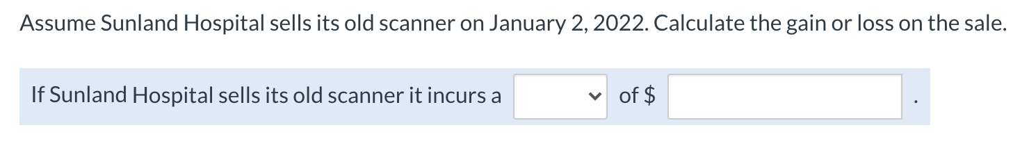 Solved On January 2, 2021, Sunland Hospital purchased a | Chegg.com