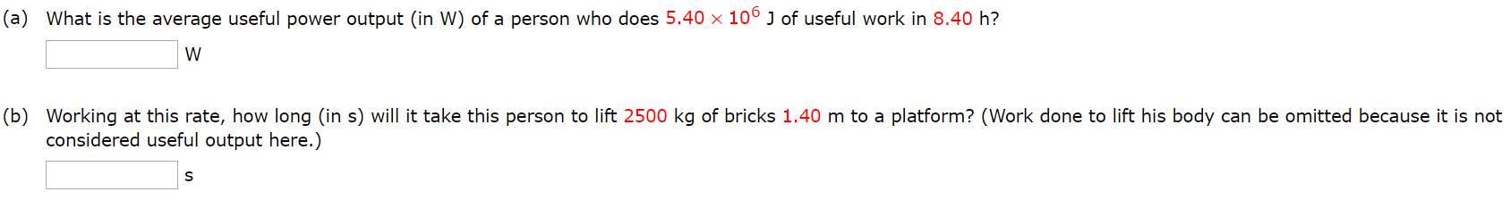 Solved a) What is the average useful power output (in W) of | Chegg.com