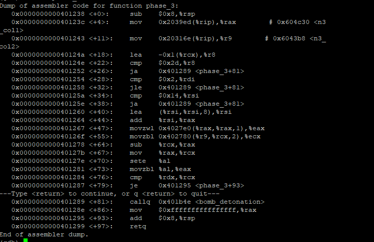 Updated Binary Bomb Phase 3 , Hey guys I have a | Chegg.com