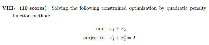 Solved The Subject is Optimization Theory and application, | Chegg.com