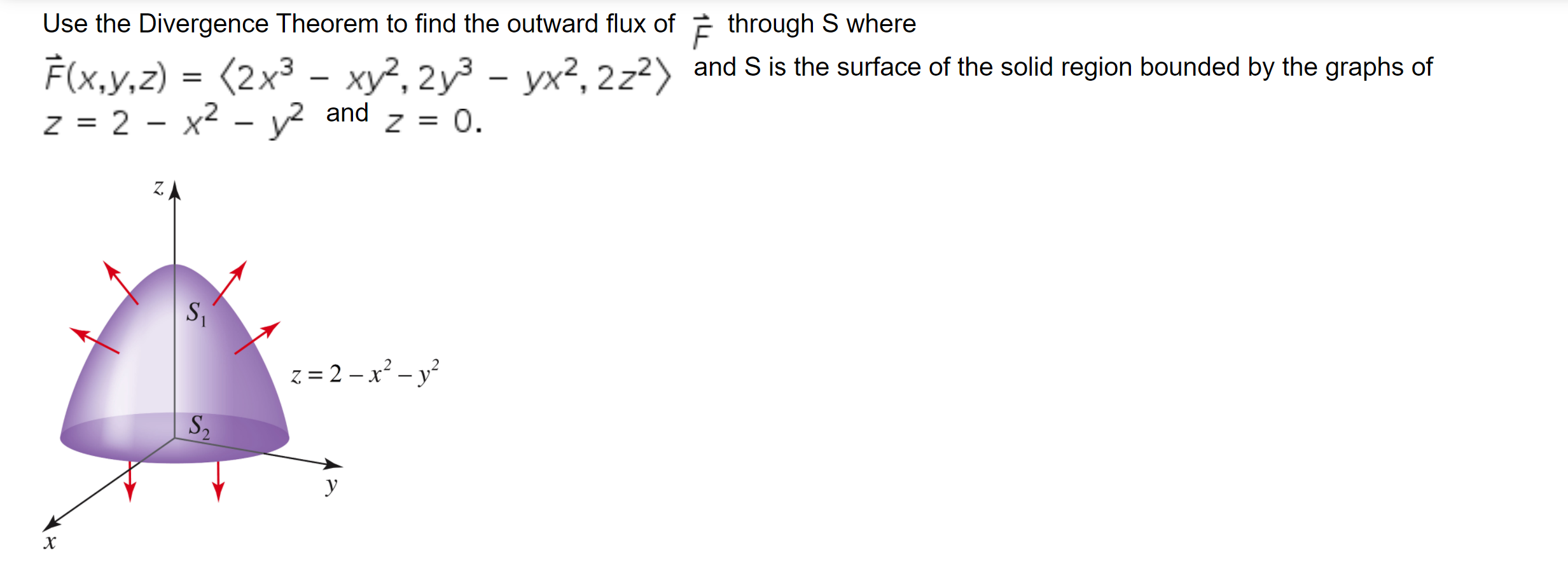 Solved Use the Divergence Theorem to find the outward flux | Chegg.com