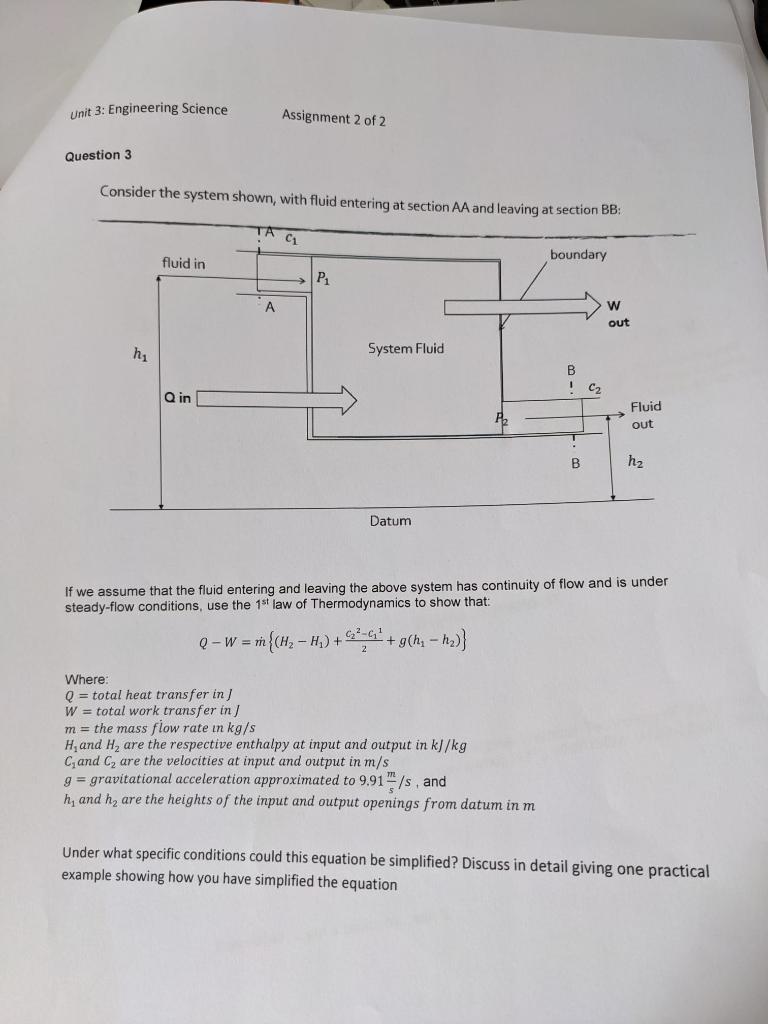 Solved Unit 3: Engineering Science Assignment 2 of 2 | Chegg.com