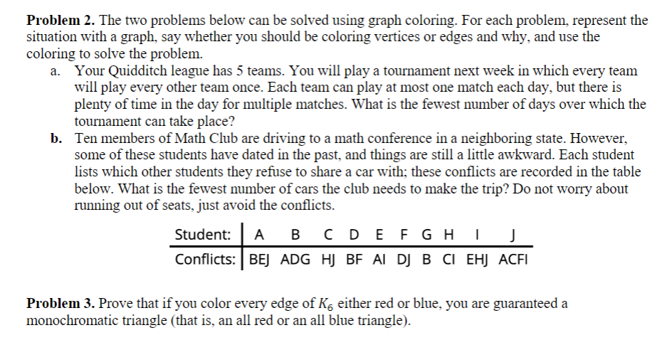 Solved Problem 2. ﻿The two problems below can be solved | Chegg.com