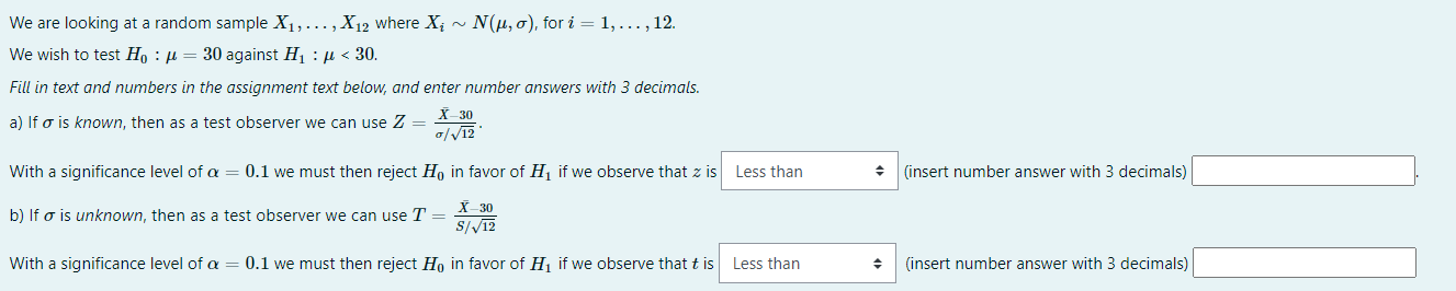 Solved We are looking at a random sample X1, ... , X12 where | Chegg.com