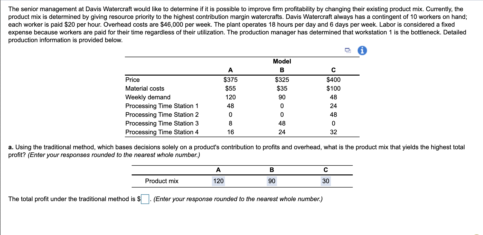 Solved B. Using the bottleneck-based method, what is the | Chegg.com