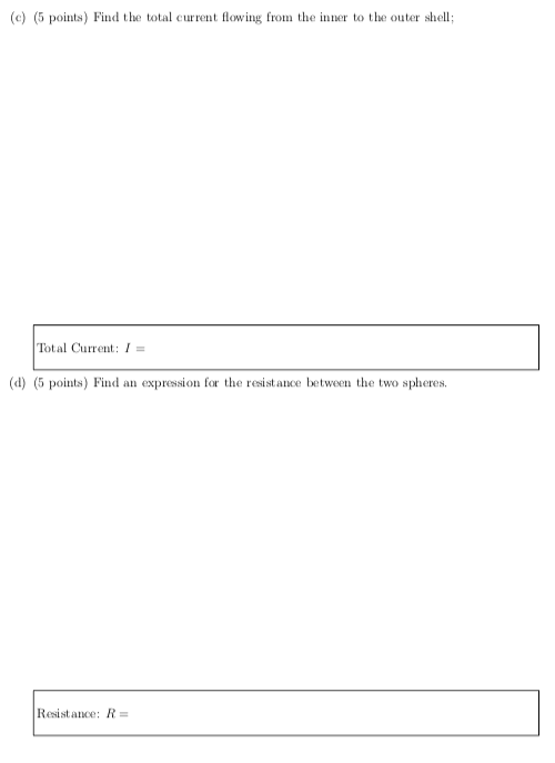 Solved Two spherical conductive shells of radii a and b (b > | Chegg.com