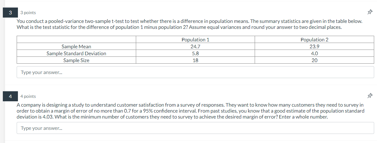 Solved You conduct a pooled-variance two-sample t-test to | Chegg.com