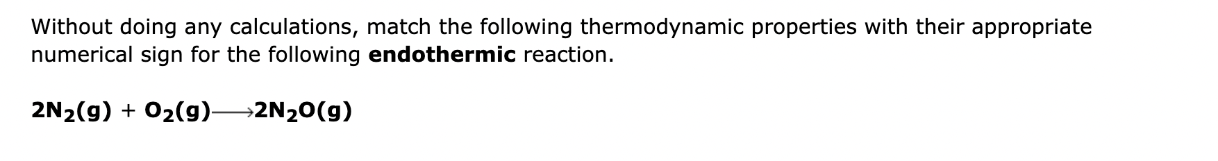 Solved Without doing any calculations, match the following | Chegg.com