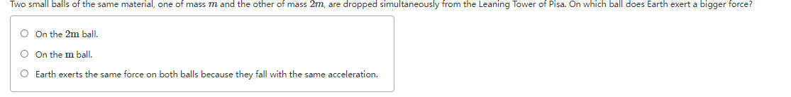 Solved Two small balls of the same material, one of mass m | Chegg.com