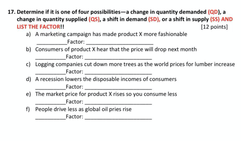 Solved 17. Determine if it is one of four possibilities-a | Chegg.com