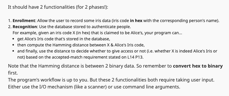 Solved Write a program in C++ for a system that uses Iris | Chegg.com
