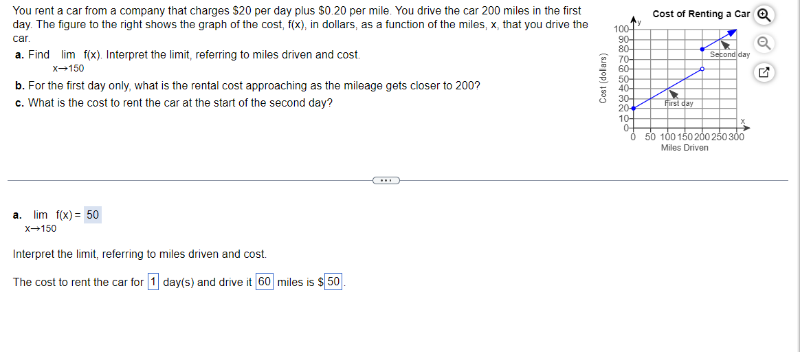 Solved You rent a car from a company that charges $20 per | Chegg.com