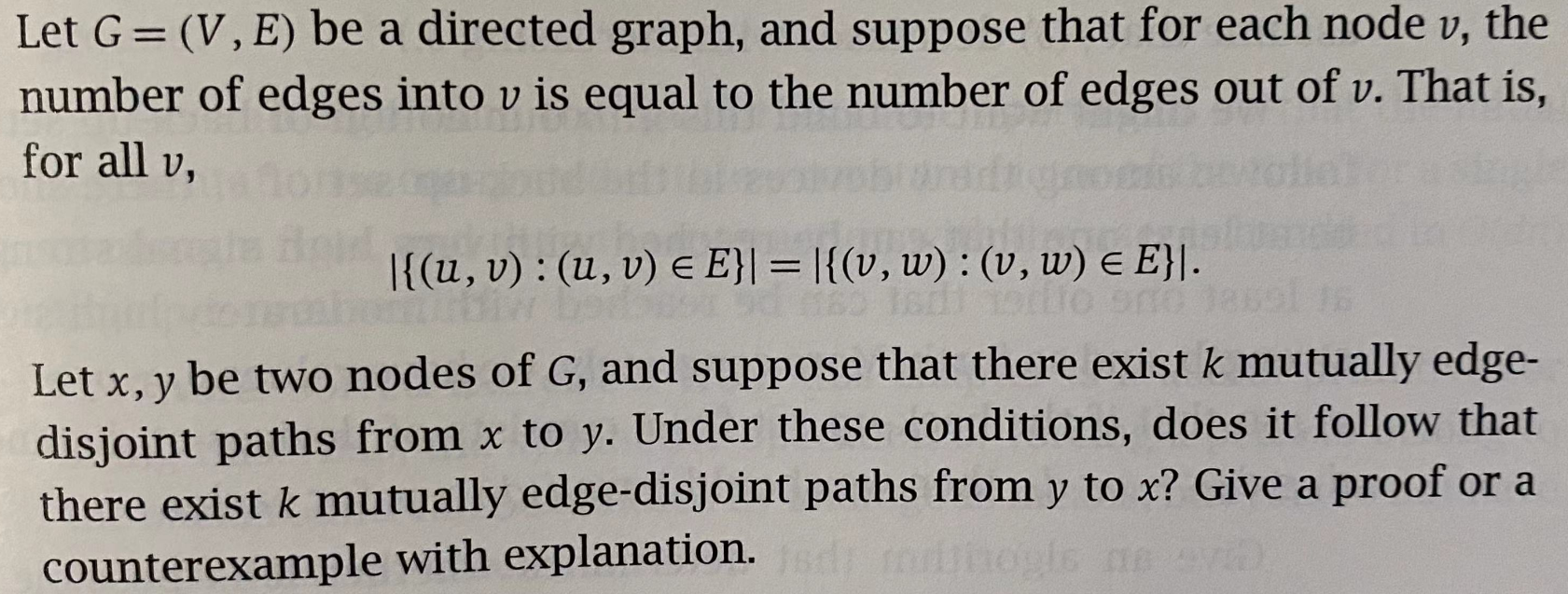 Solved Let G=(V,E) be a directed graph, and suppose that for | Chegg.com