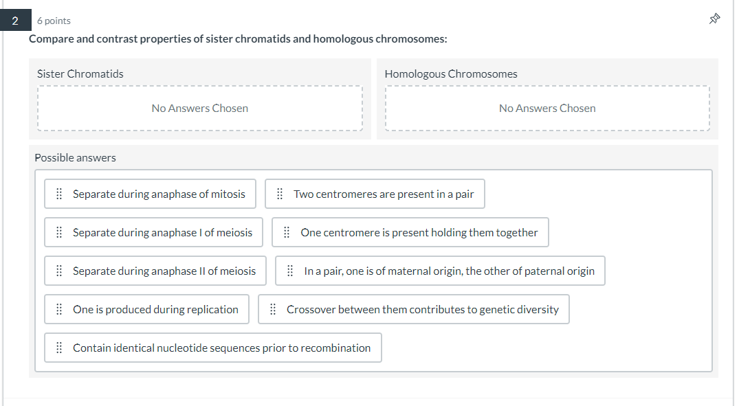 Solved Compare and contrast properties of sister chromatids | Chegg.com