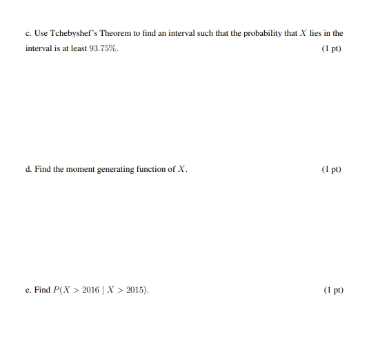 Solved Problem I. The distribution function of the random | Chegg.com