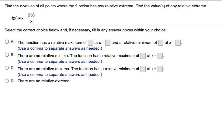 Solved Find the x-values of all points where the function | Chegg.com