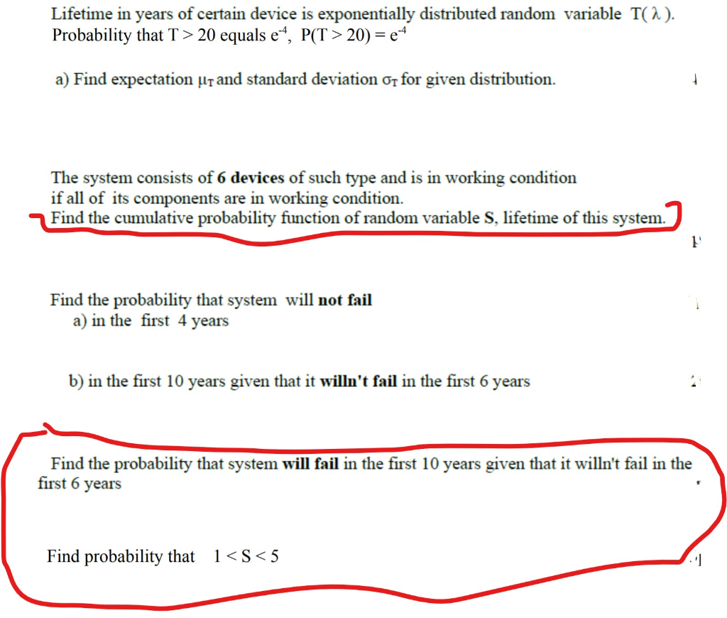 Solved Lifetime in years of certain device is exponentially | Chegg.com