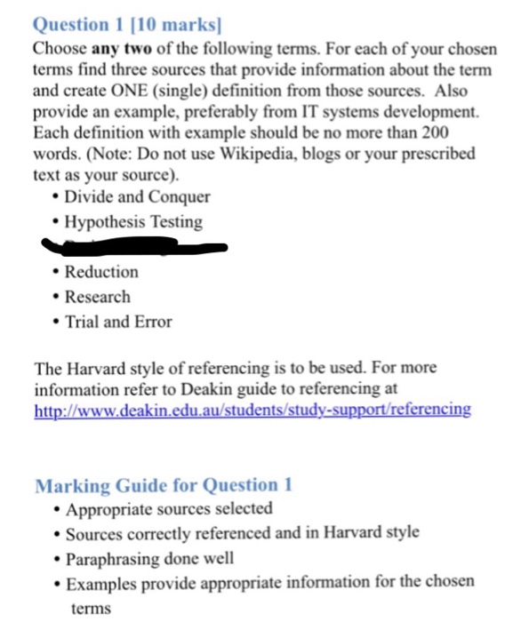 Solved Choose any two of the following terms. For each of | Chegg.com