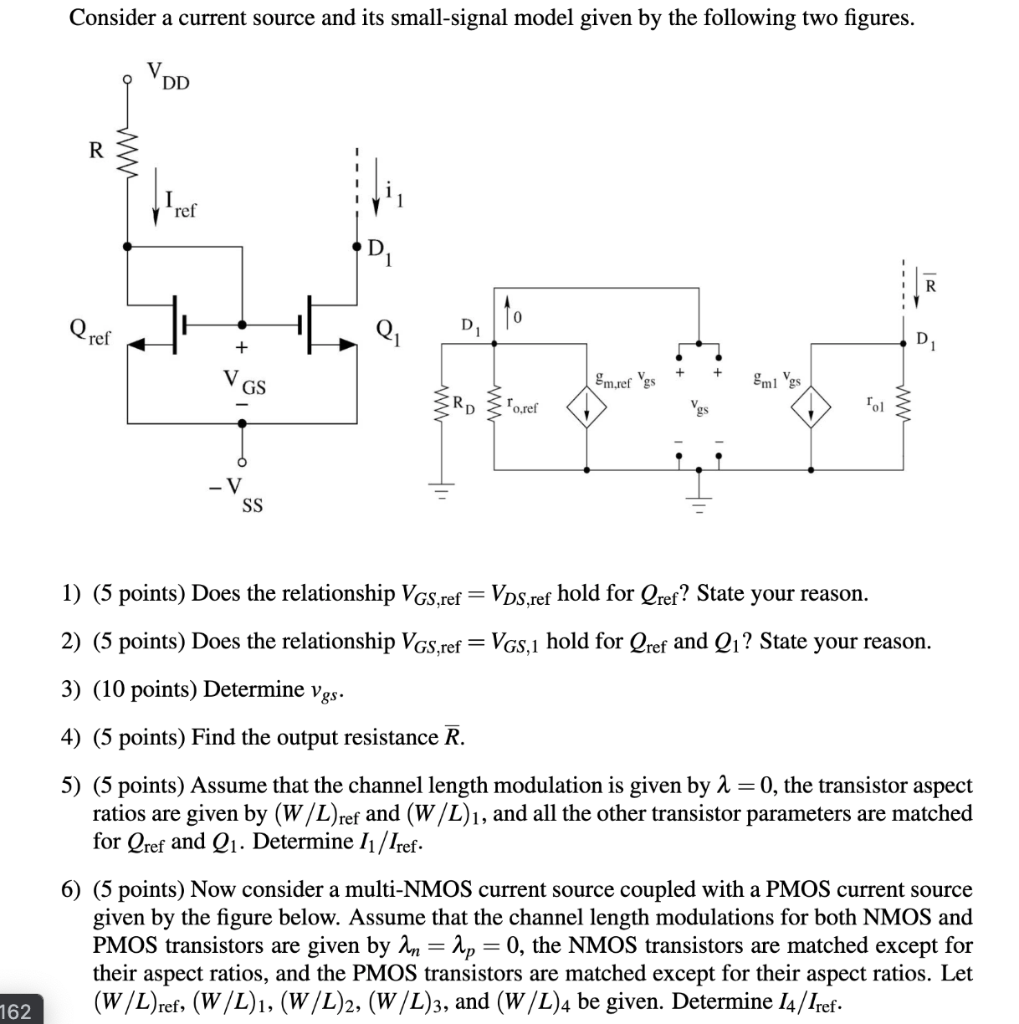 Solved Consider a current source and its small-signal model | Chegg.com