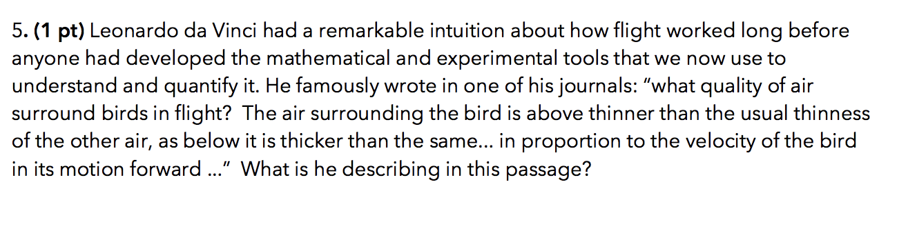 Solved a 5. (1 pt) Leonardo da Vinci had a remarkable | Chegg.com
