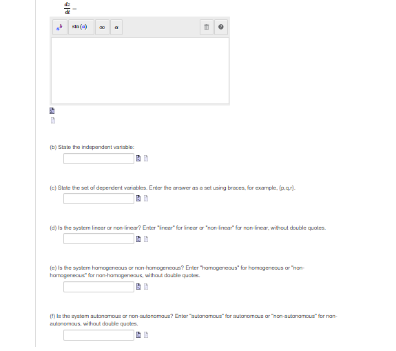 Solved Cansider the fallawing systern of dfferential | Chegg.com Solved Cansider the fallawing systern of dfferential | Chegg.com