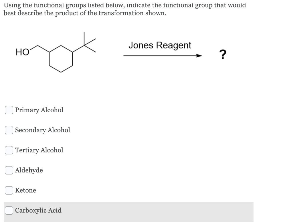Solved Using the functional groups listed below, indicate | Chegg.com