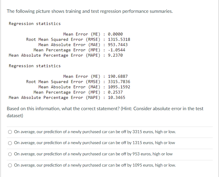 Solved The following picture shows training and test | Chegg.com
