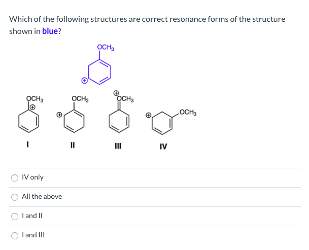 Solved Which of the following structures are correct | Chegg.com