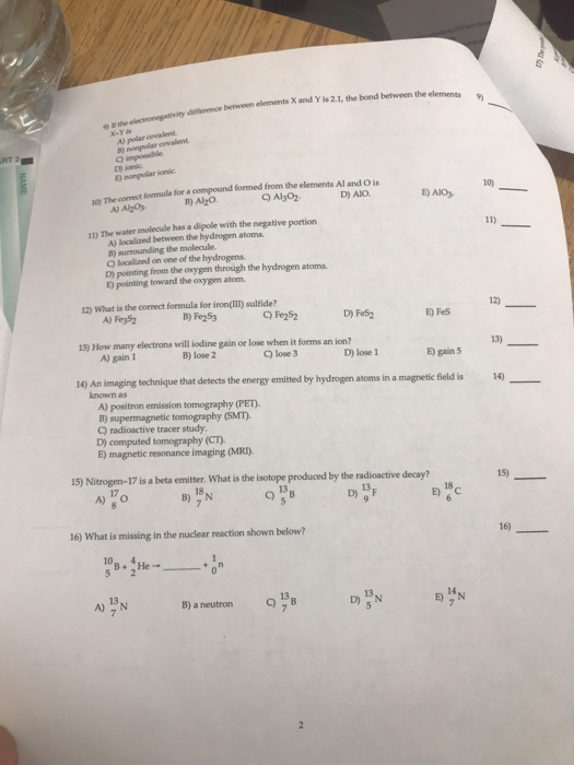 Solved A) 11. B) 16 2) A sample of cerium-141 for a | Chegg.com
