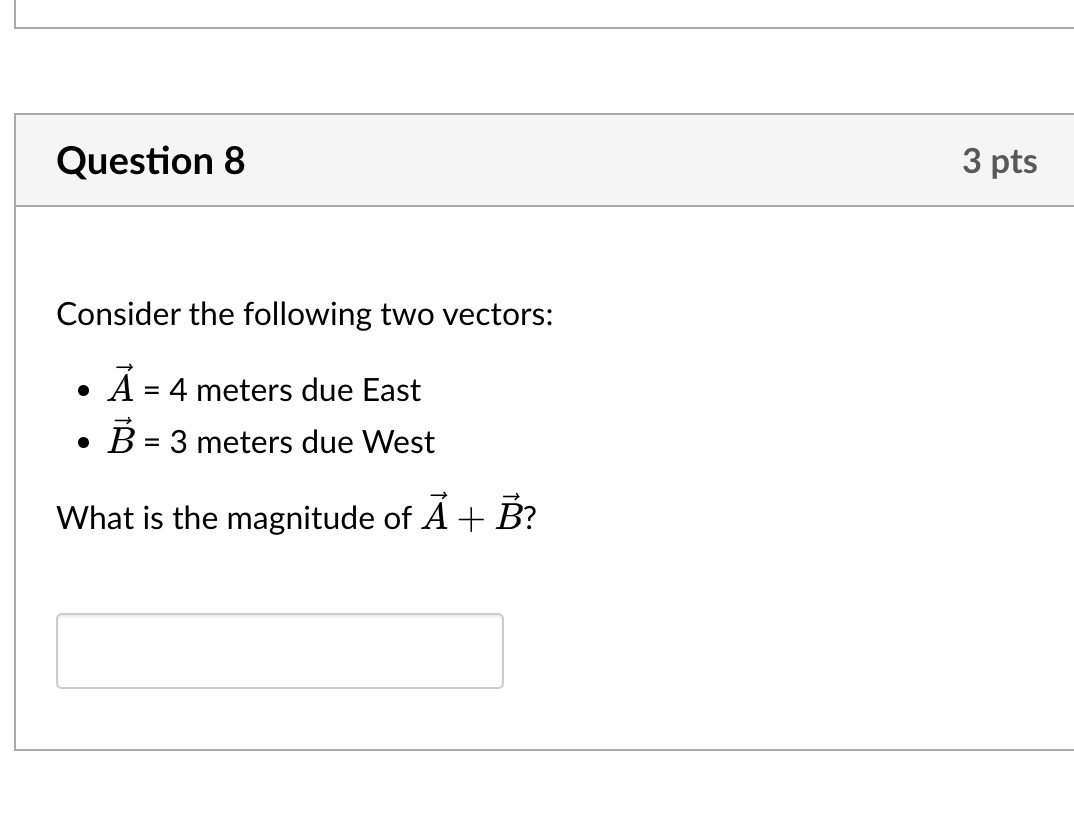 Solved Consider the following two vectors: - A=45 meters due | Chegg.com