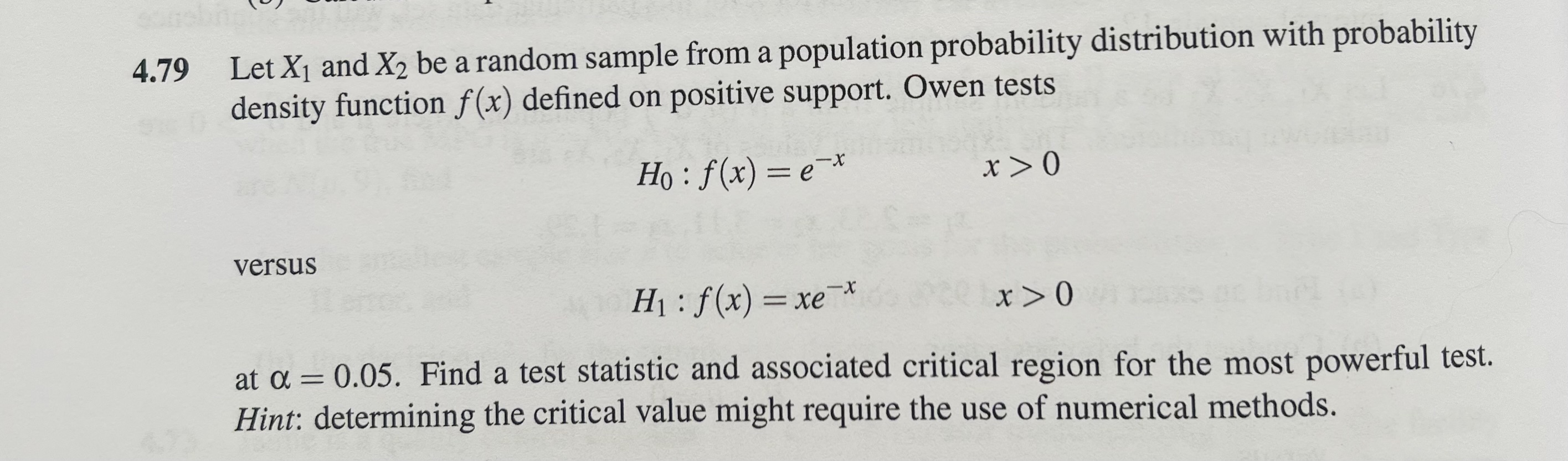 Solved 9 Let X1 and X2 be a random sample from a population | Chegg.com