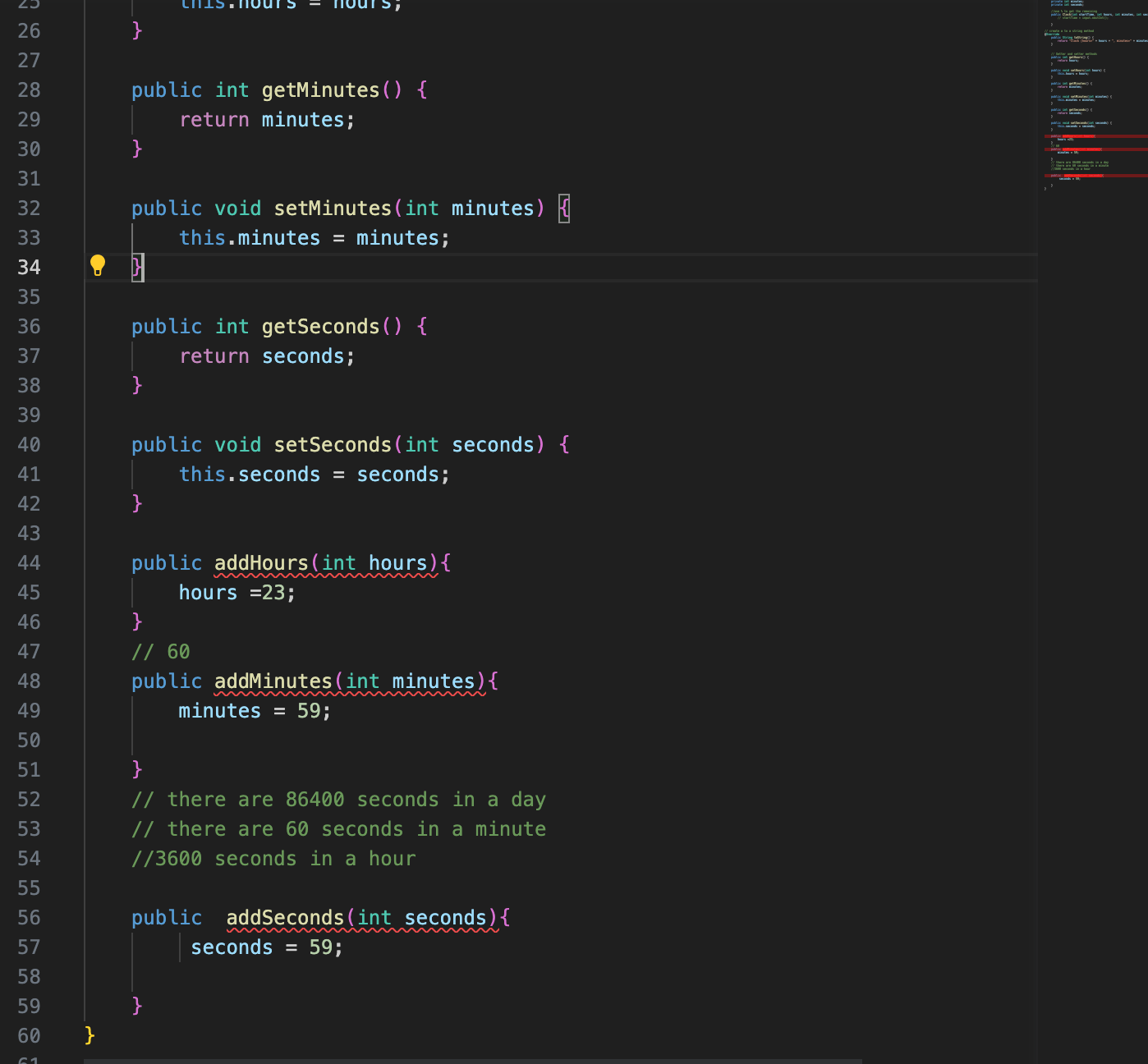 Solved k.java 3 App.java Clock.java >E8 Clock >⊗ | Chegg.com