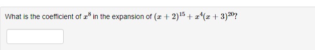 Solved What is the coefficient of x8 ﻿in the expansion of | Chegg.com
