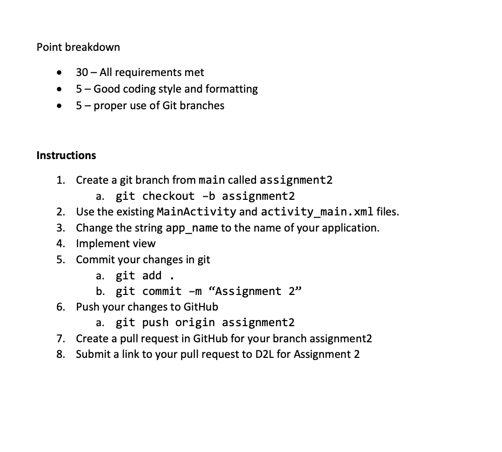 Solved The goal in this assignment is to create the initial | Chegg.com