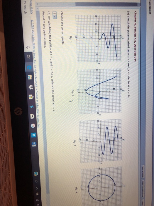 Solved (a) Sketch the parameterized curve x tcost, y- t sint | Chegg.com