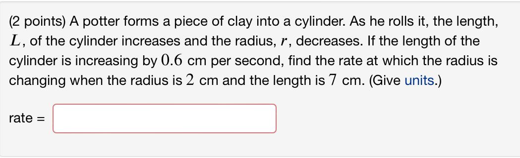 Solved (6 points) If x2+y2=64 and dx/dt=3, find dy/dt when y | Chegg.com