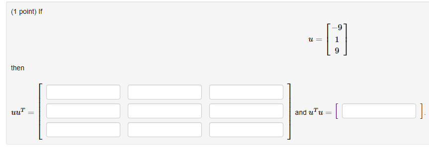 Solved (1 point) Solve the equation 4x−9y+7z=6(1 point) If | Chegg.com
