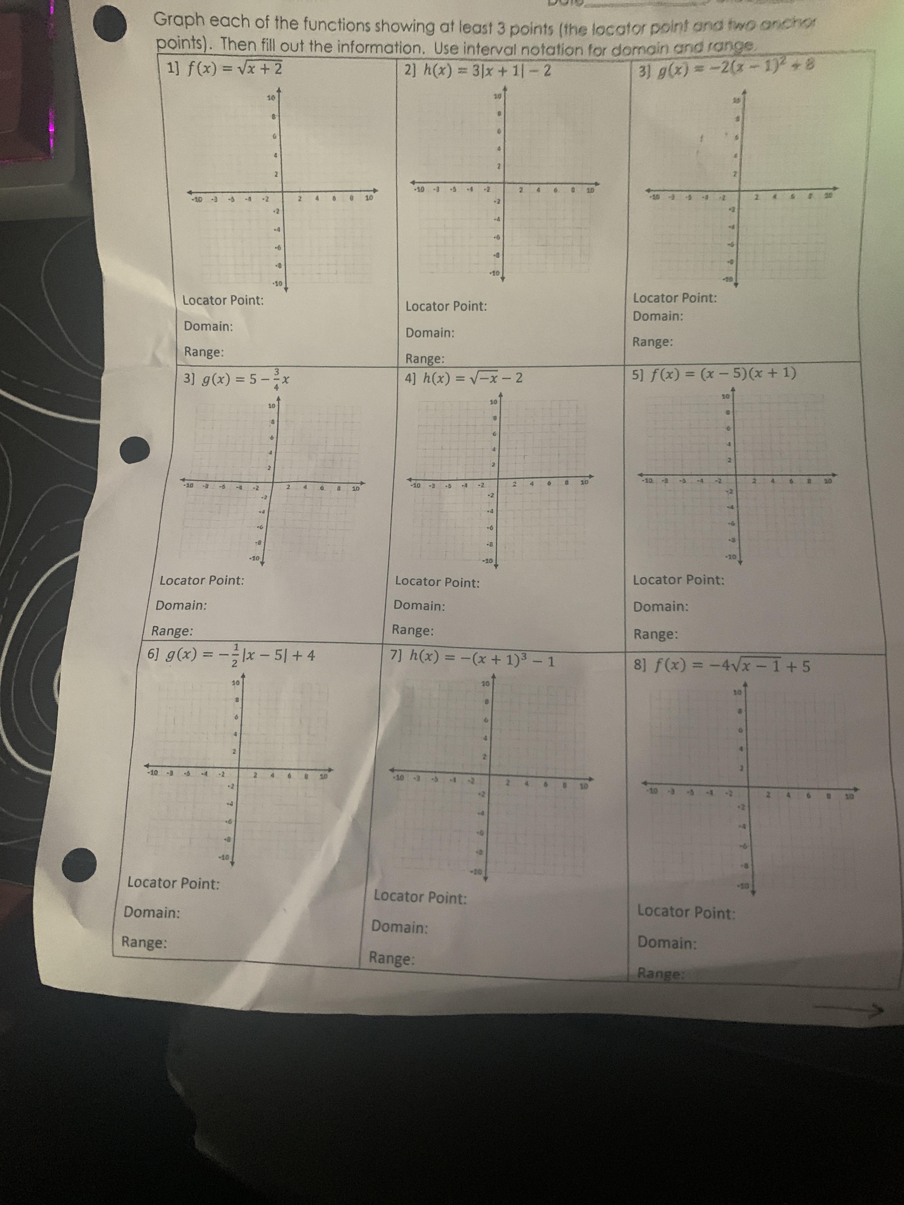 Solved 4) Sketch the graph. fil in the blanks, and find the | Chegg.com