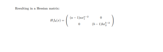 Solved Exercise 1. Determine the gradient and the Hessian | Chegg.com