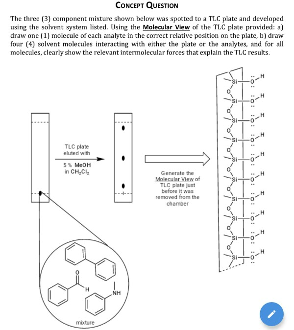 Solved CONCEPT QUESTION The three (3) component mixture | Chegg.com