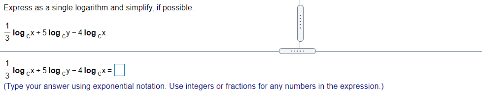 Solved Express as a single logarithm and simplify, if | Chegg.com