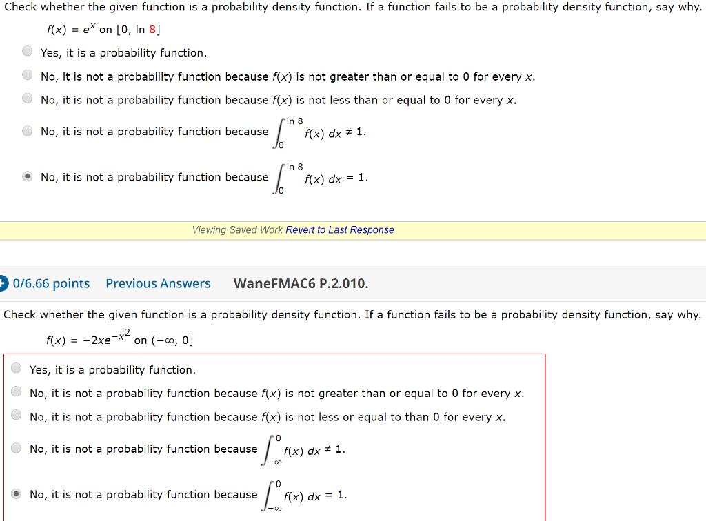 Solved Check whether the given function is a probability | Chegg.com