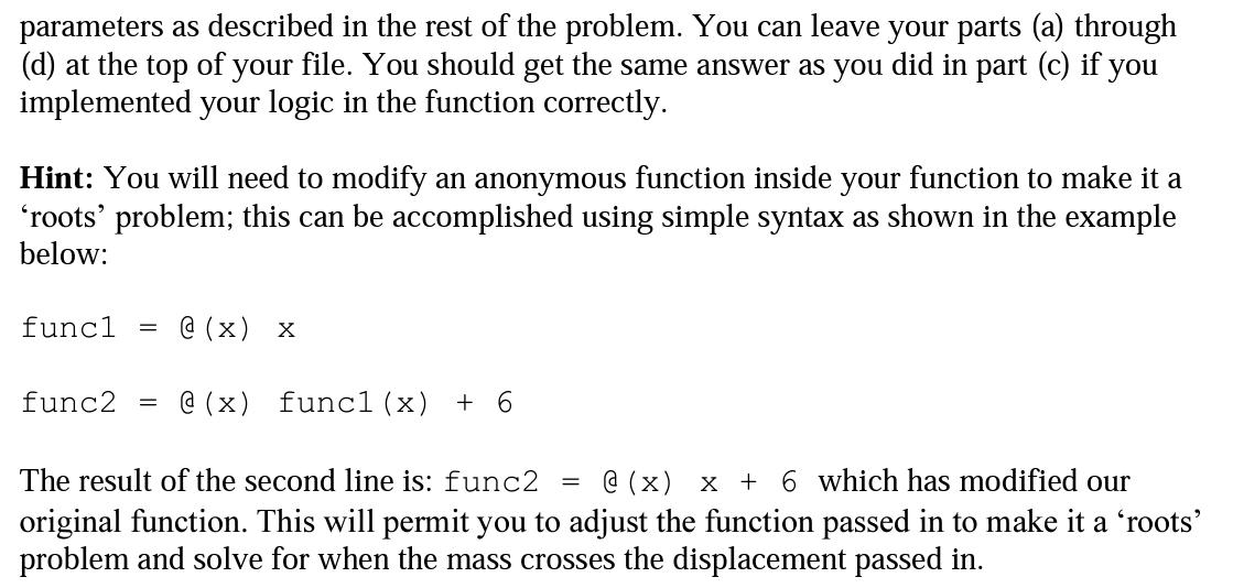 Solved The displacement of a damped spring mass system can | Chegg.com