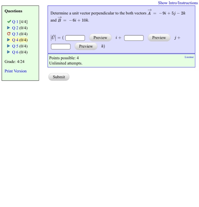 Solved Determine a unit vector perpendicular to the both | Chegg.com
