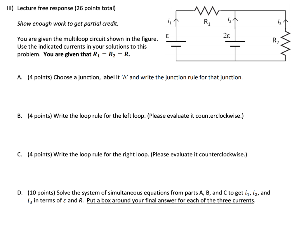 Solved And Part E: If the battery with emf ε is replaced | Chegg.com