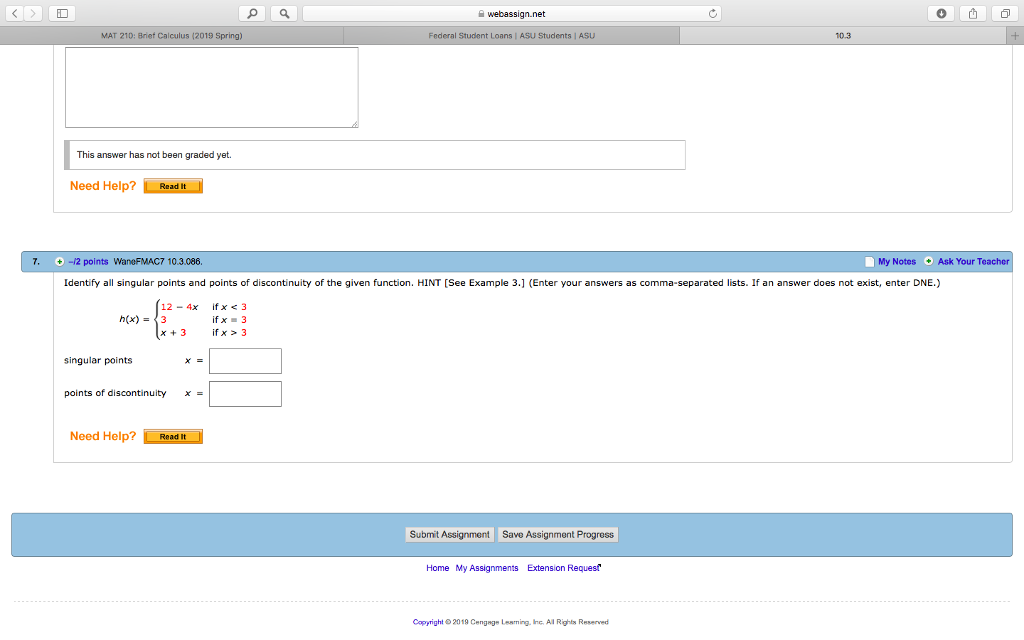 Solved MAT 210: Briet Calculus (2019 Spring) Federal Student | Chegg.com