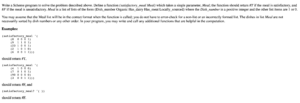 Write a Scheme program to solve the problem described | Chegg.com