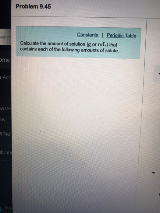 Solved Problem 9.45 Constants I Periodic Table Calculate the | Chegg.com